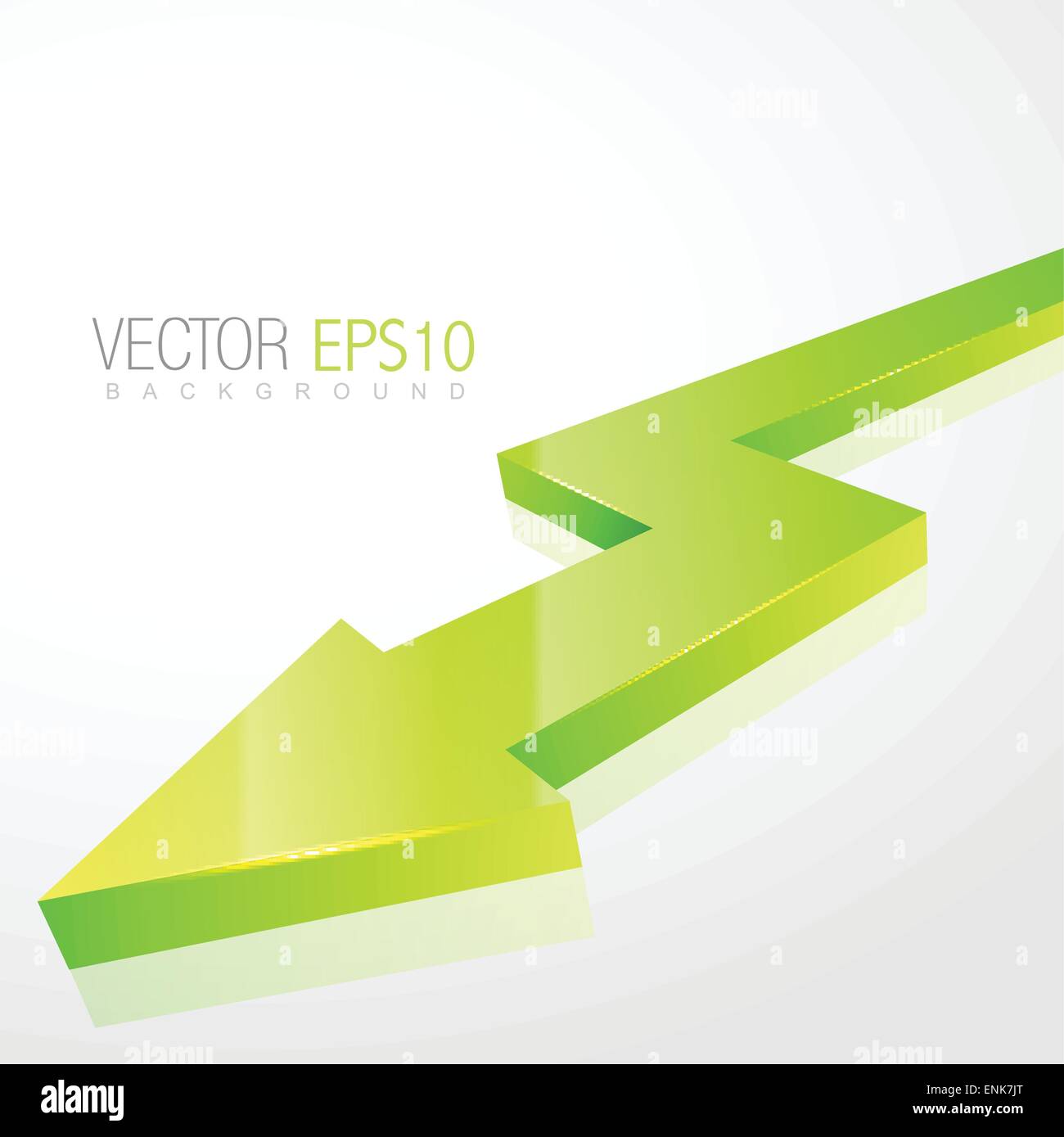 vector 3d green arrow in isolated background Stock Vector Image & Art ...