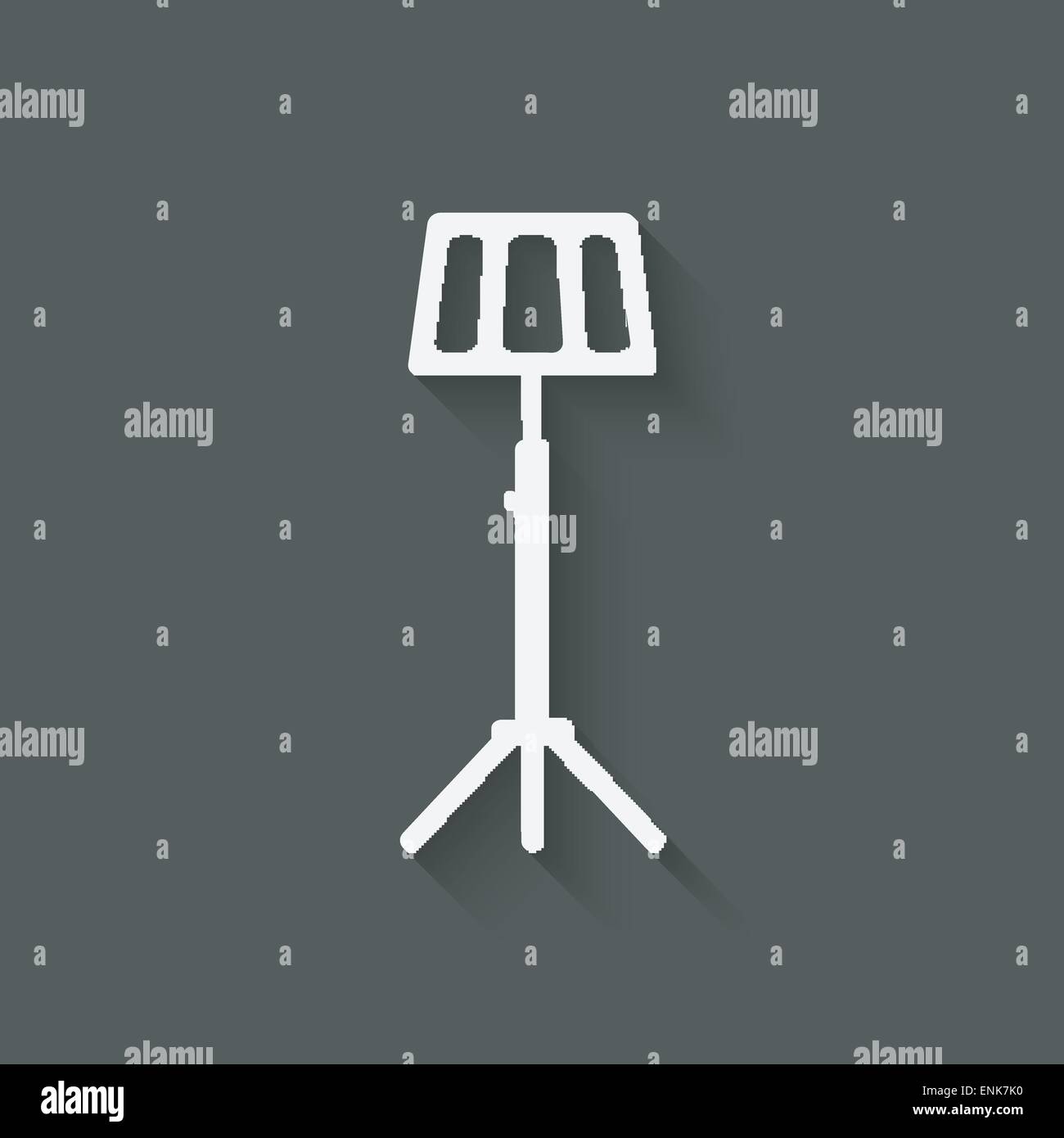 music stand symbol - vector illustration. eps 10 Stock Vector Image ...
