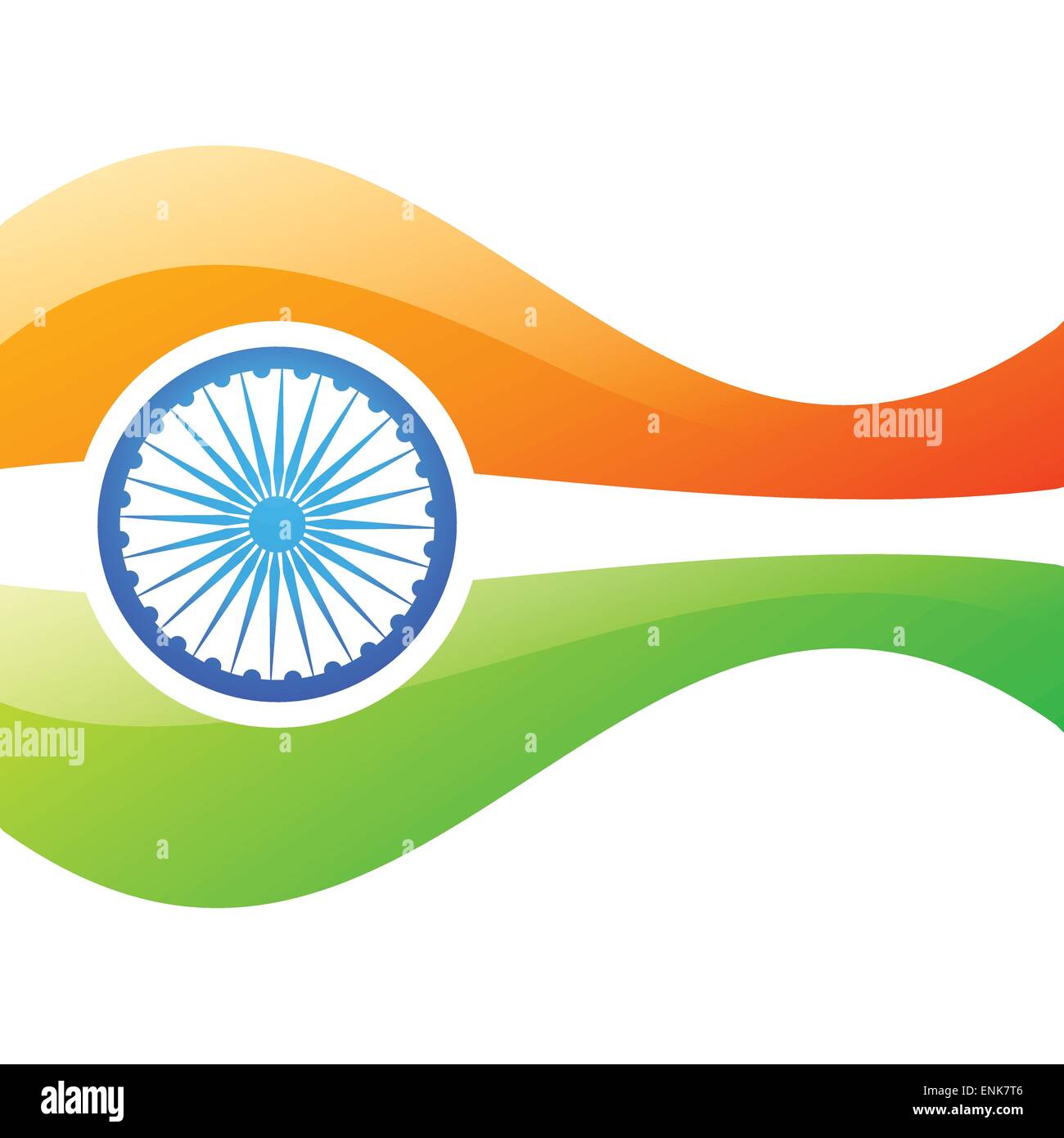 Indian flag design in wave Cut Out Stock Images & Pictures - Alamy