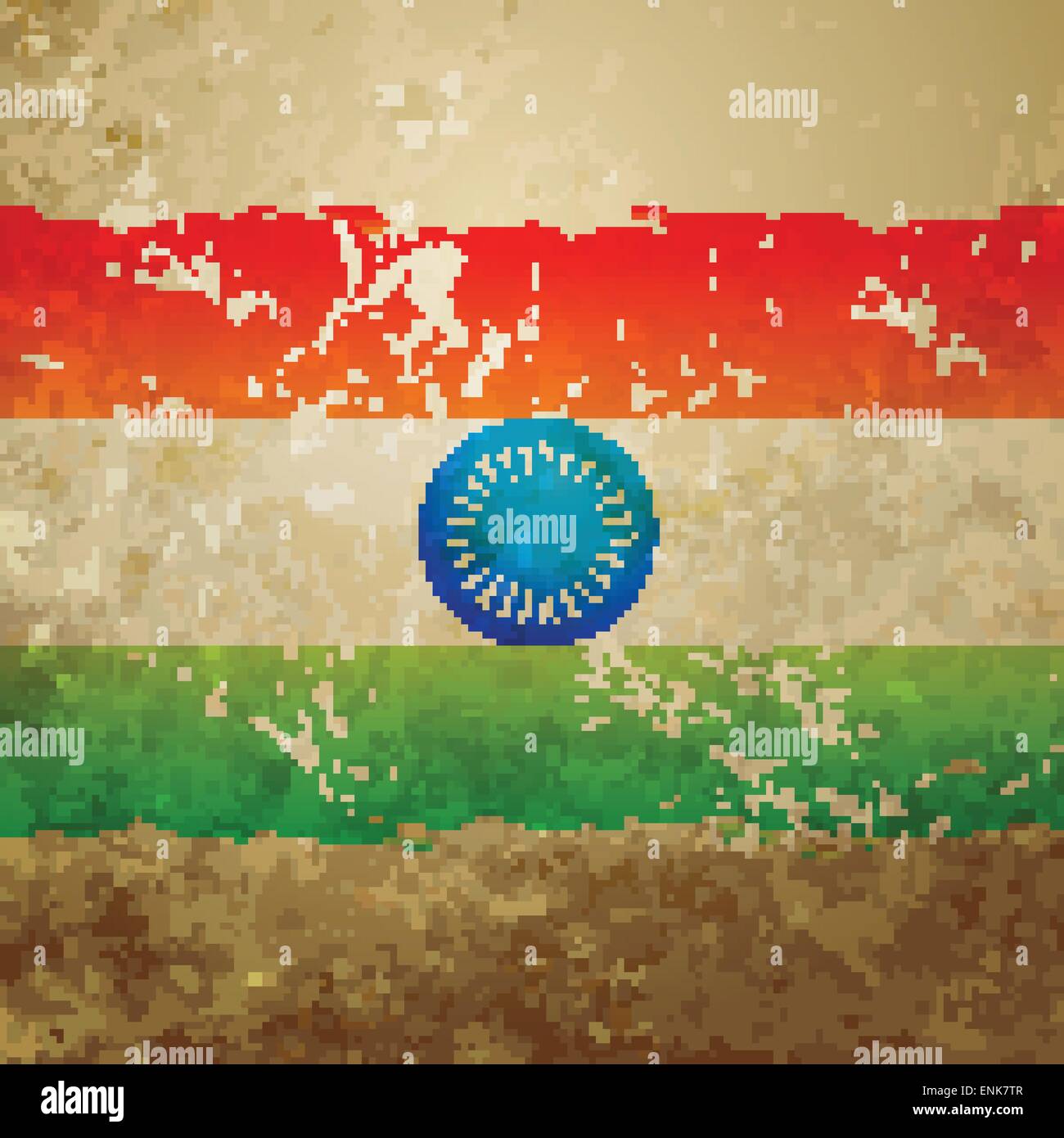 vector grunge style indian flag background Stock Vector Image & Art - Alamy