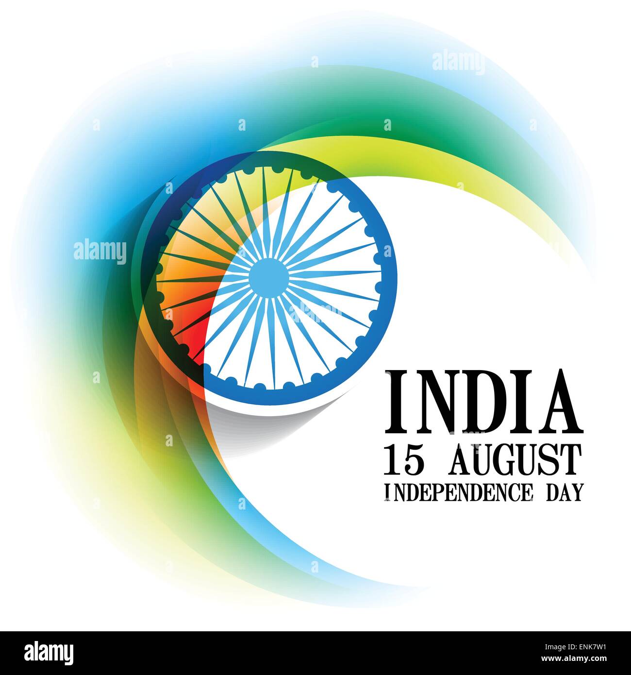 wave style vector flag of india Stock Vector Image & Art - Alamy