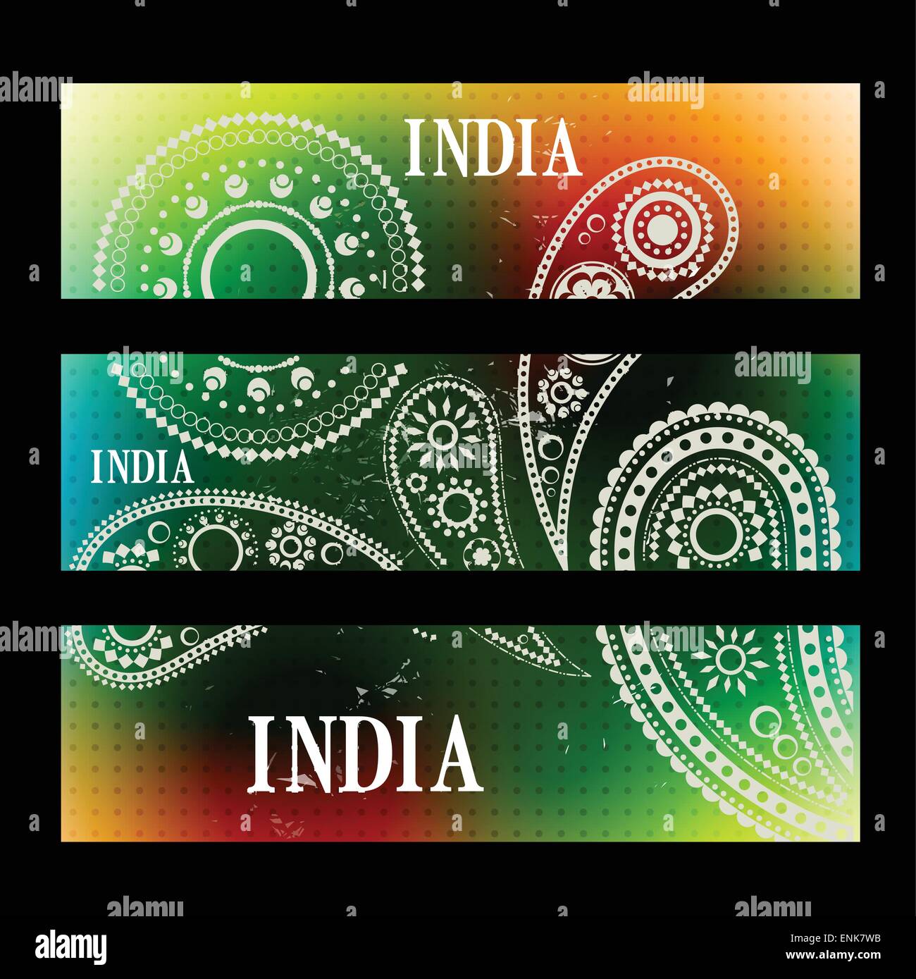 stylish set of indian headers Stock Vector Image & Art - Alamy