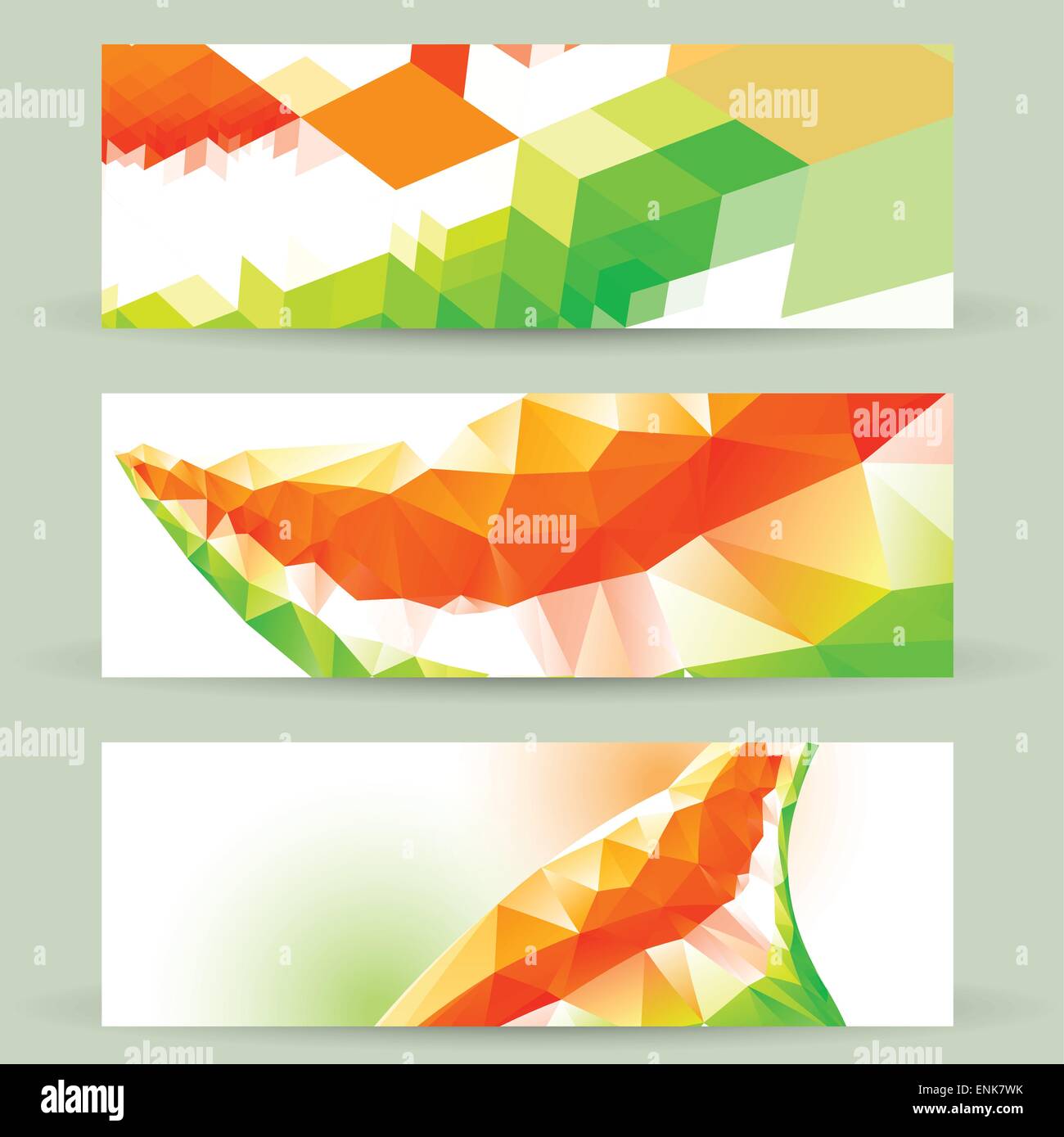 colorful set of indian flag headers Stock Vector Image & Art - Alamy