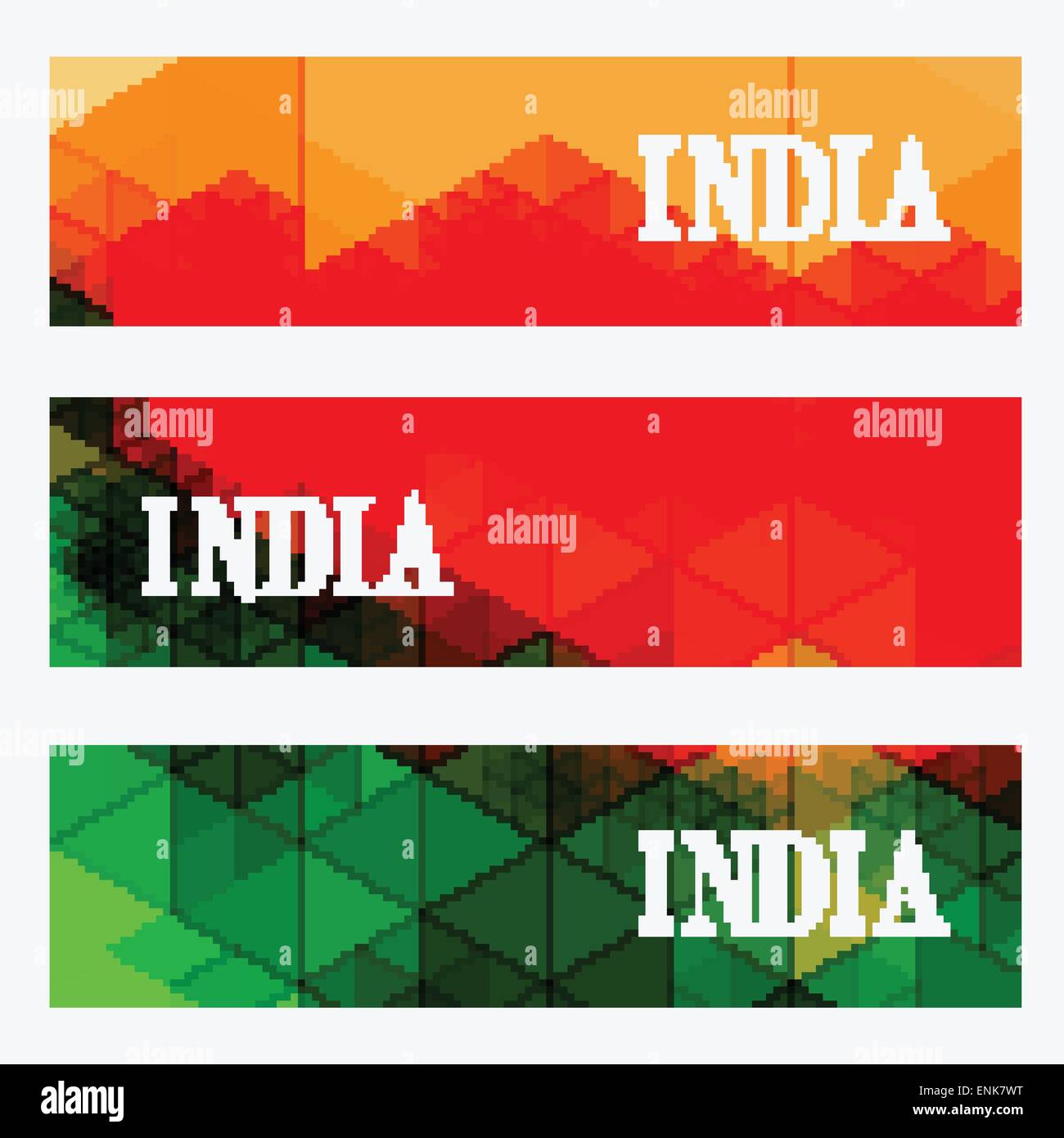 abstract style indian headers set Stock Vector Image & Art - Alamy