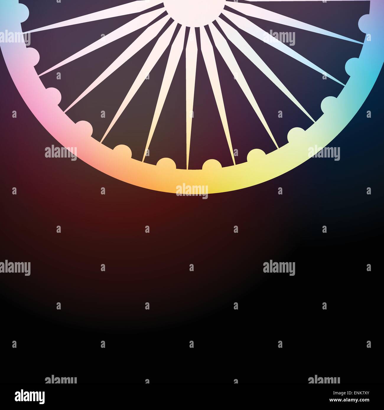 colorful dark background of indian flag wheel Stock Vector Image & Art ...