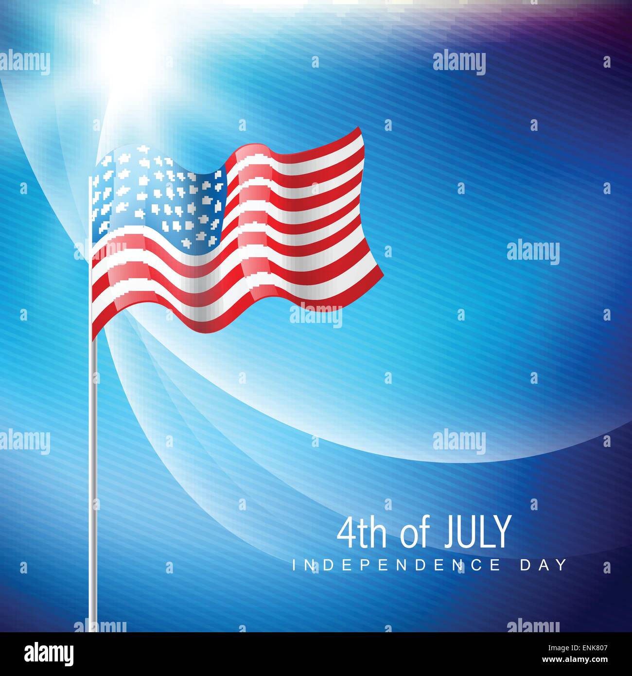 vector shiny american flag illustraton Stock Vector Image & Art - Alamy