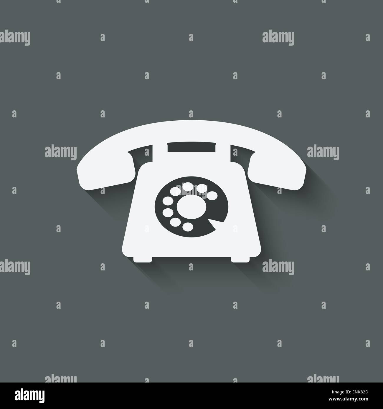 retro phone symbol - vector illustration. eps 10 Stock Vector Image ...