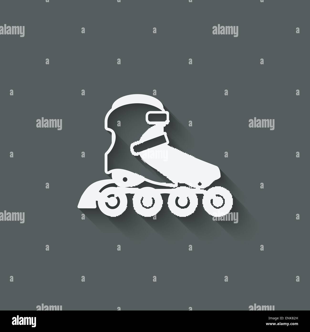 Roller skates vector vectors hi-res stock photography and images - Alamy