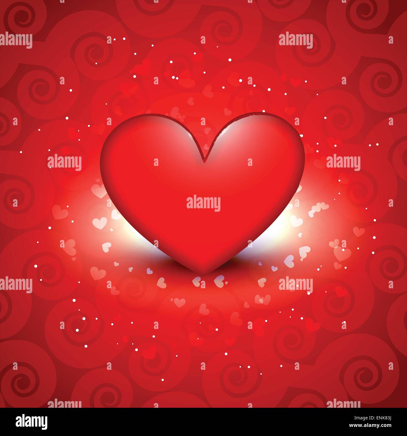Red Shiny Red Heart In The Middle Says Thet Hearted