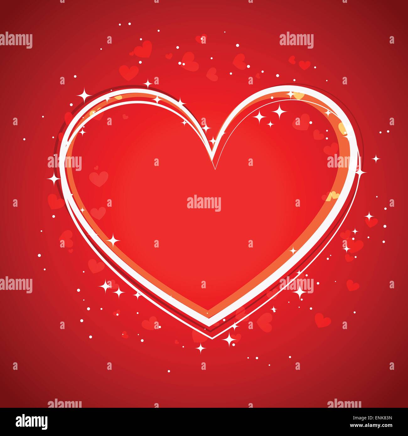 stylish vector heart design background illustration Stock Vector Image ...