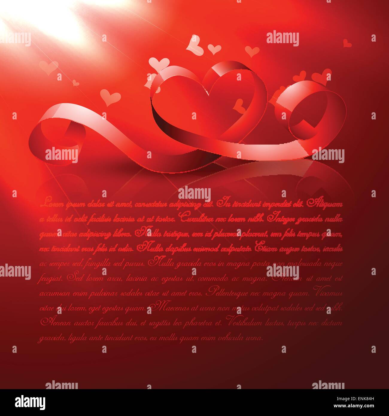 vector shiny red heart design background Stock Vector Image & Art - Alamy