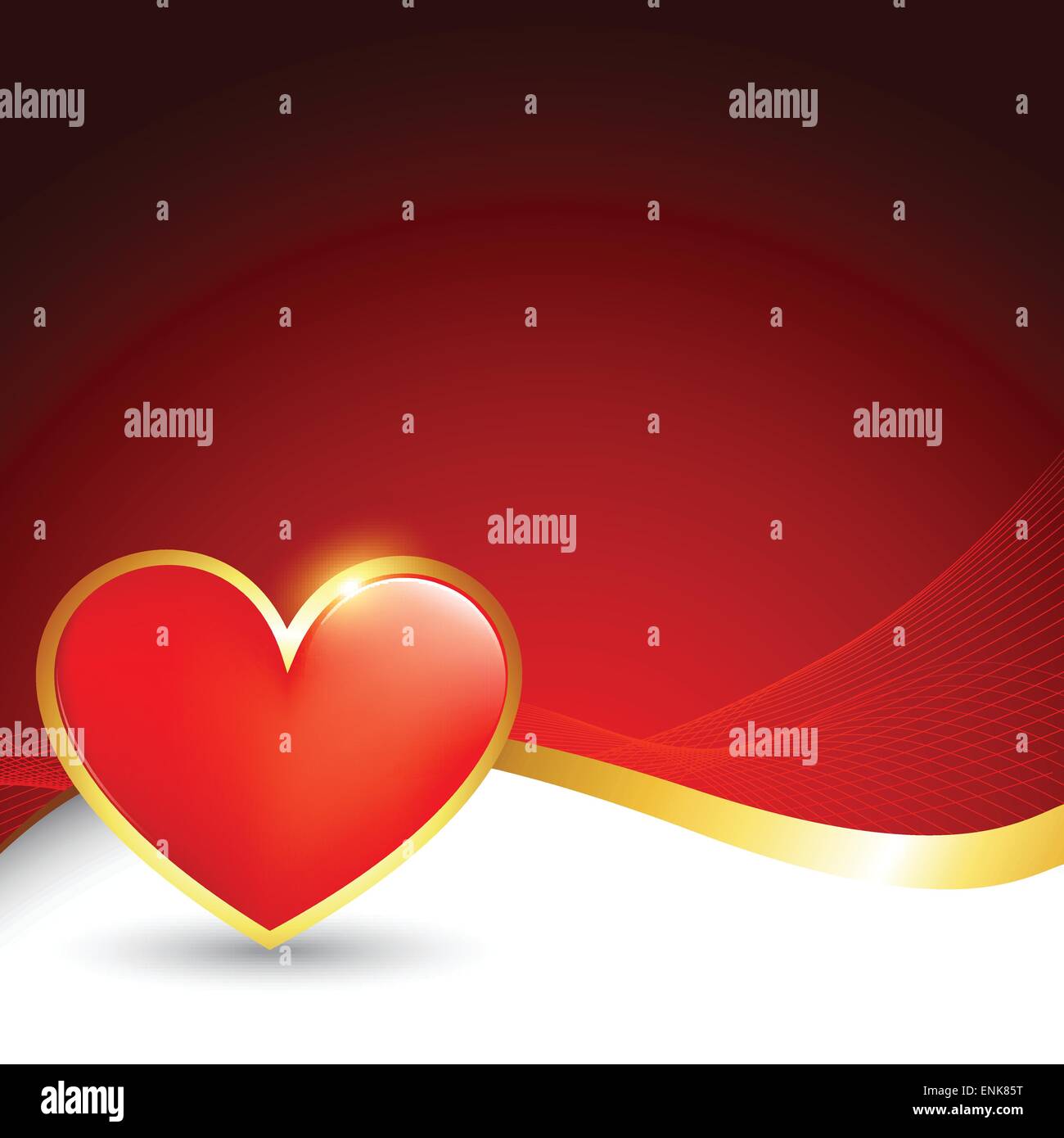 shiny love heart background with space for your text Stock Vector Image ...