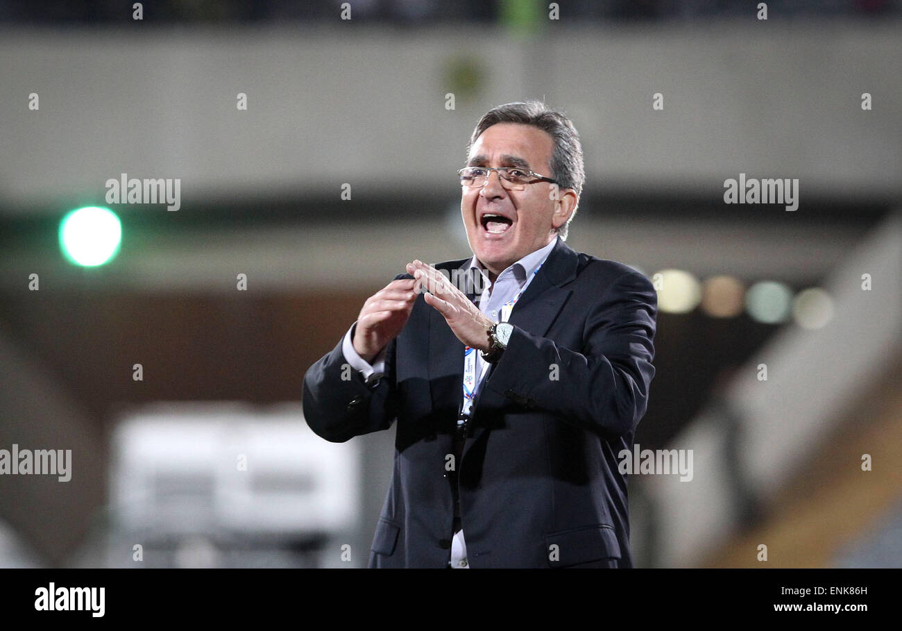 Tehran, Iran. 6th May, 2015. Branko Ivankovic, head coach of Iran's ...