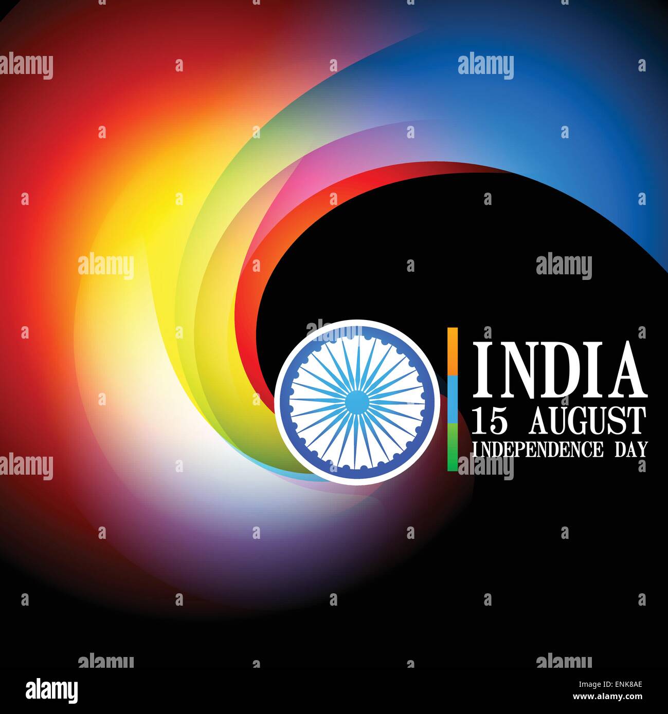 stylish indian independence day background design Stock Vector Image ...