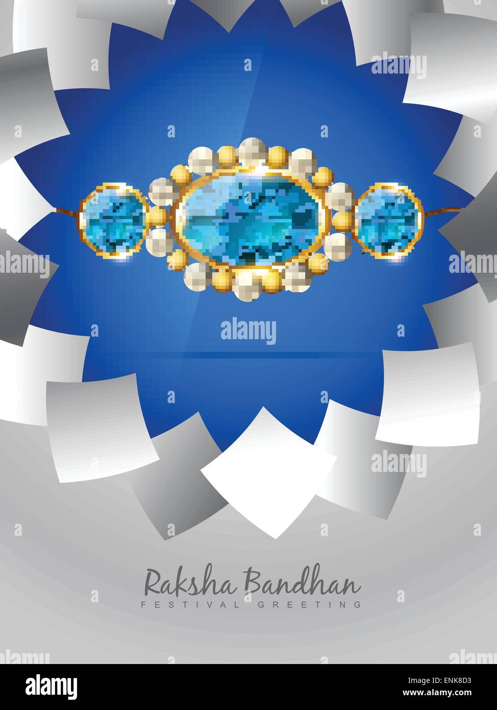 Blue rakhi Stock Vector Images - Alamy