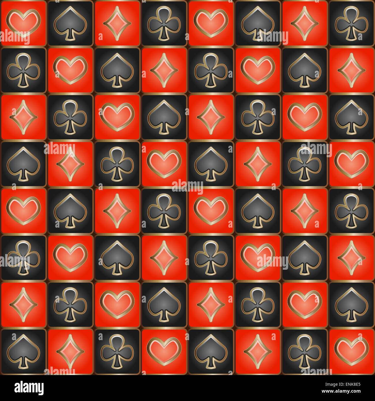 seamless pattern with card suits - vector illustration. eps 8 Stock ...