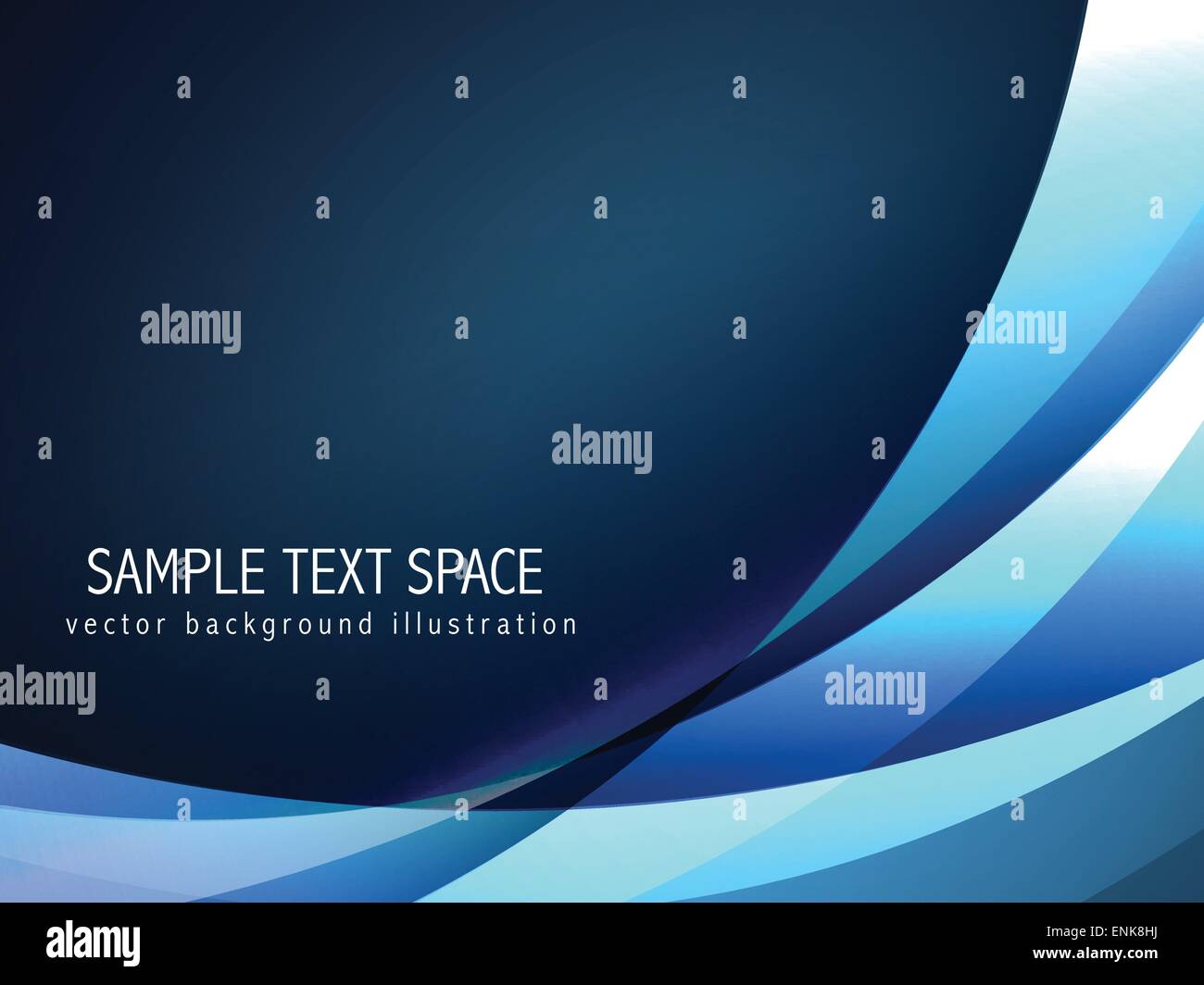 vector blue wave background illustration Stock Vector Image & Art - Alamy