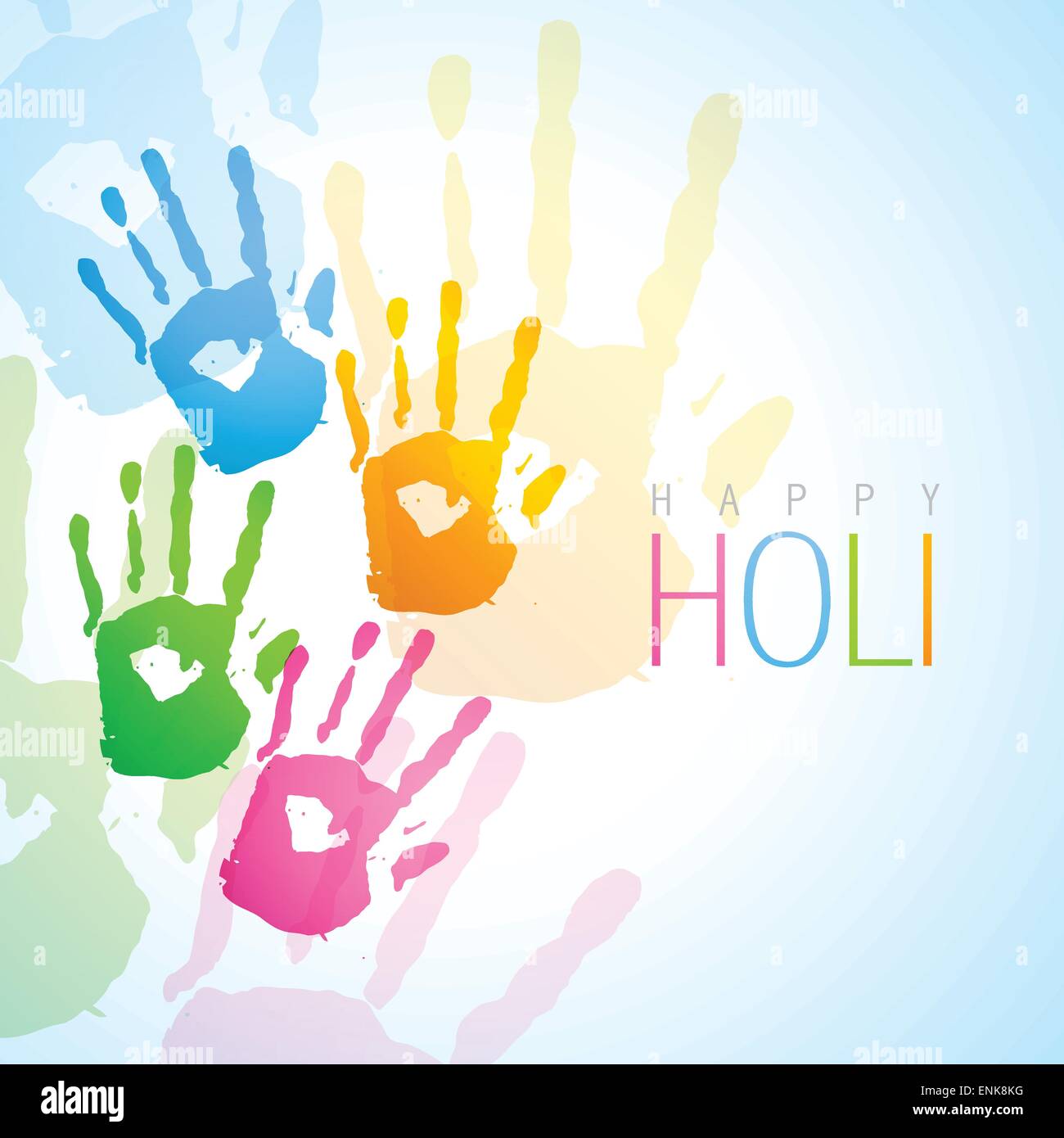 vector colorful hands holi festival background Stock Vector Image & Art ...