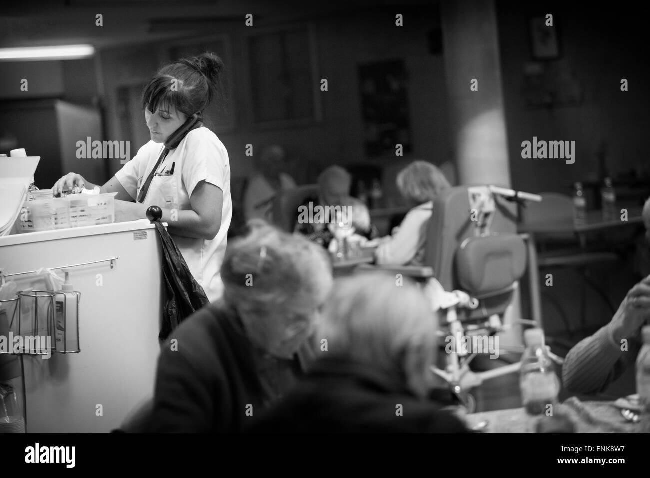 One mature man home Black and White Stock Photos & Images - Alamy