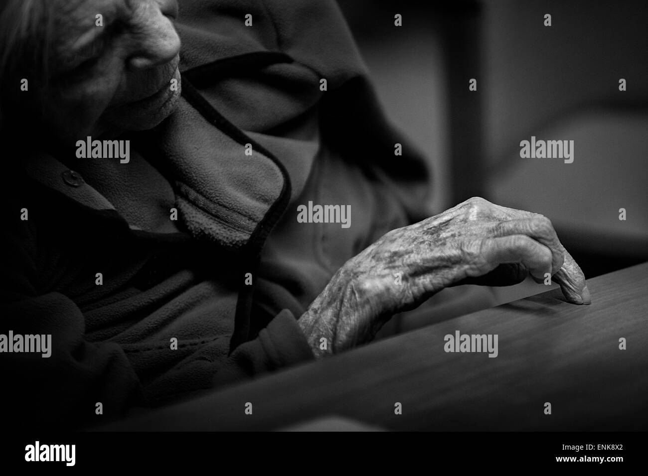 One mature man home Black and White Stock Photos & Images - Alamy