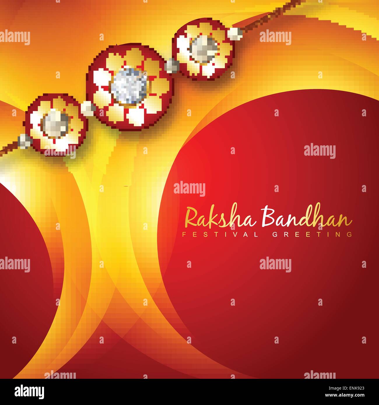 beautiful rakhi background design art Stock Vector Image & Art - Alamy