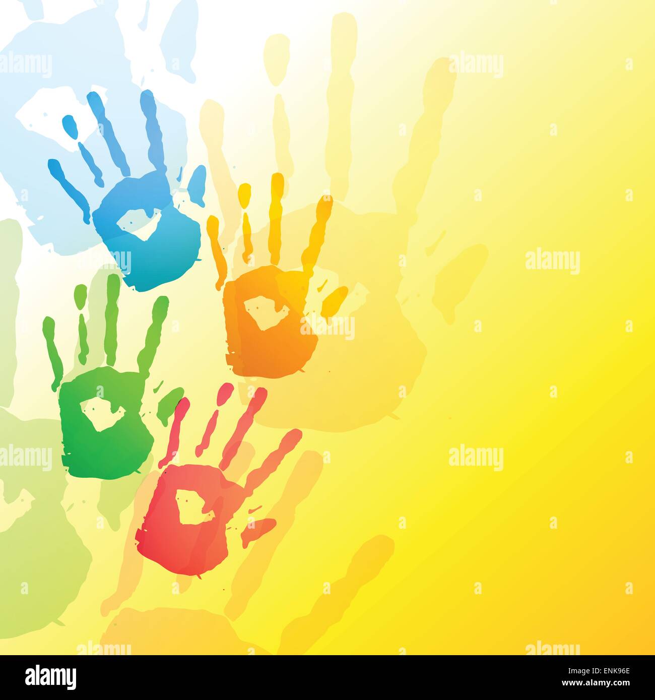 vector colorful hands design illustration Stock Vector Image & Art - Alamy