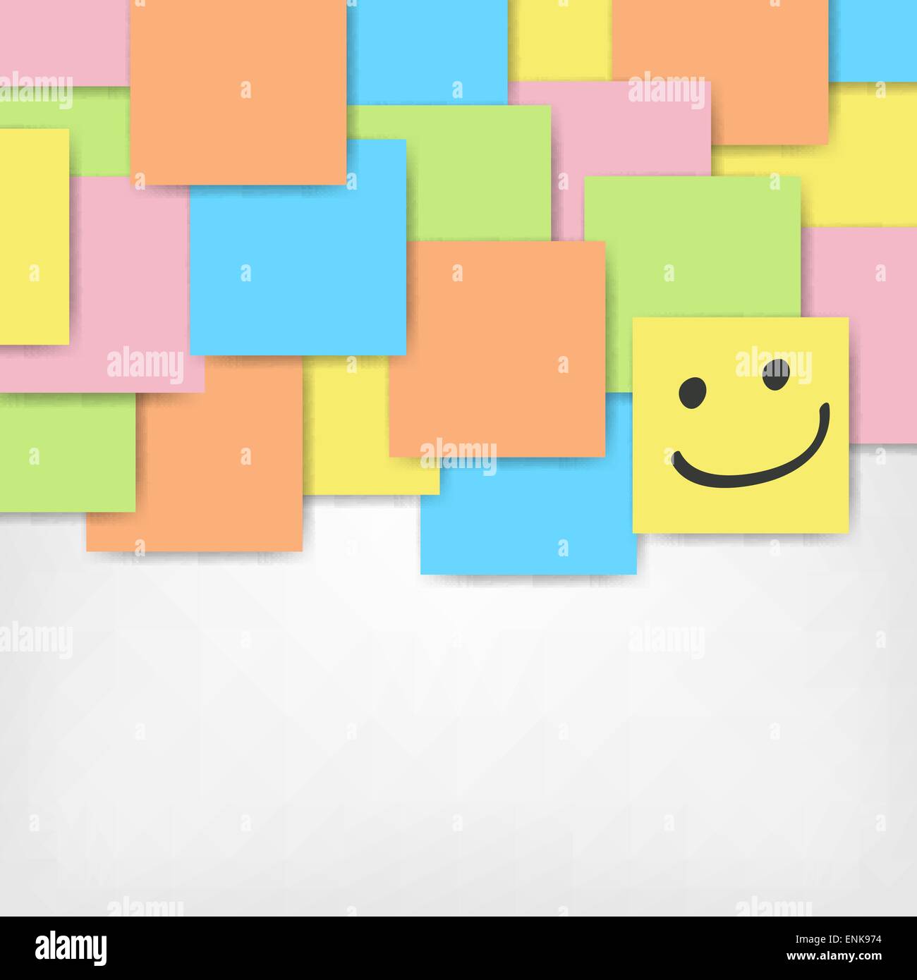 colored stickers background with smile Stock Vector Image & Art - Alamy