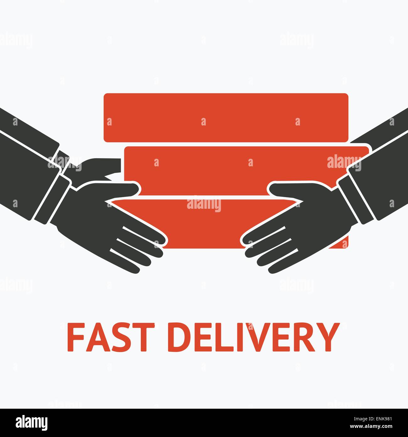 Pizza box delivery concept Stock Vector Images - Alamy