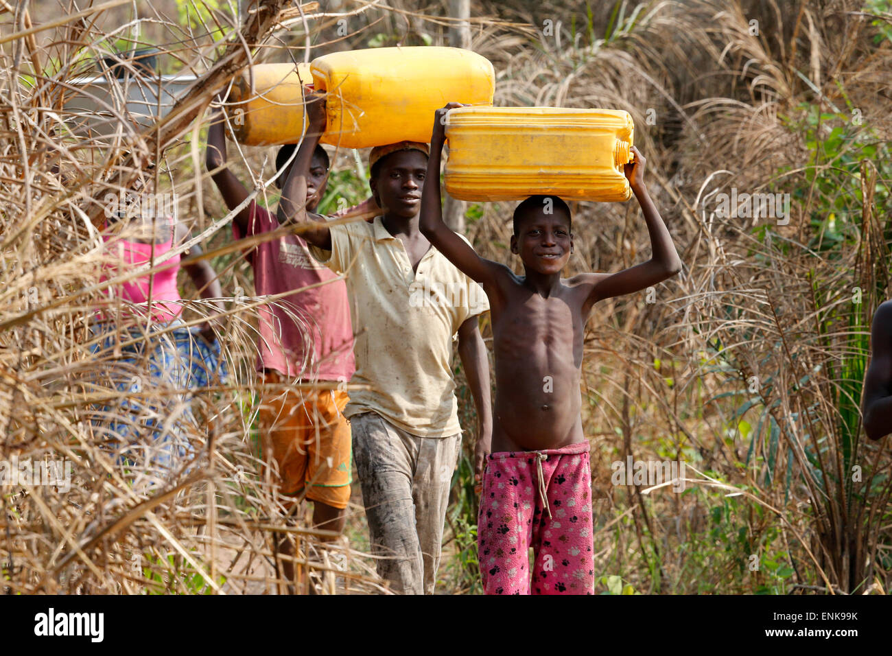 African plastic water carrier hi-res stock photography and images - Alamy
