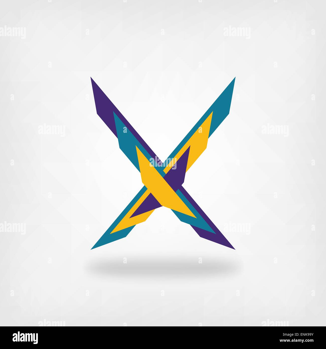 letter X colored symbol Stock Vector Image & Art - Alamy