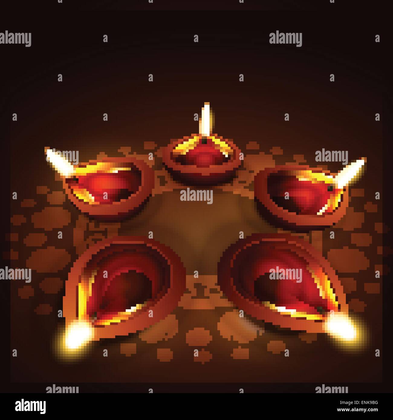 stylish vector diya background design Stock Vector Image & Art - Alamy