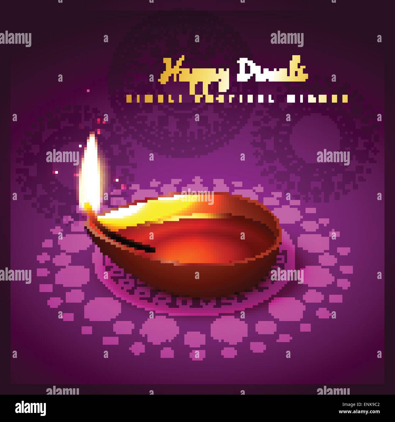 diwali diya festival design background Stock Vector Image & Art - Alamy