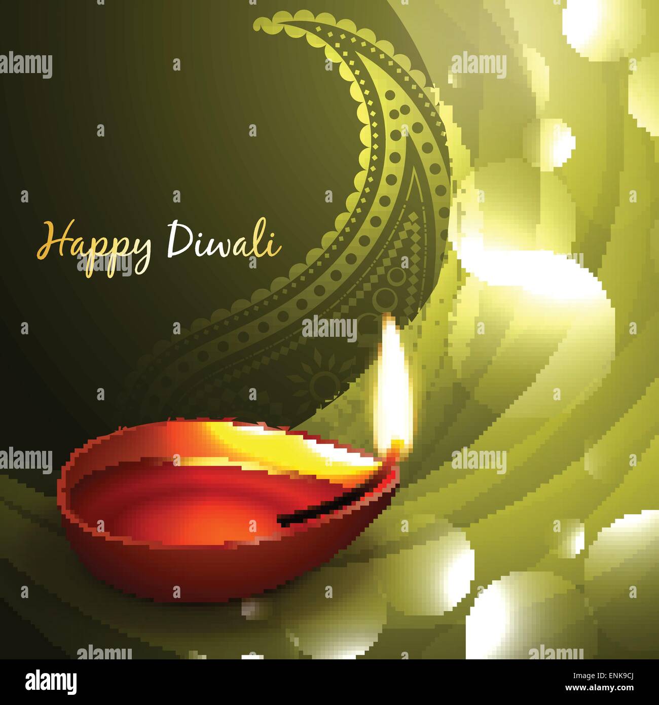 Diwali diya design space text hi-res stock photography and images - Alamy