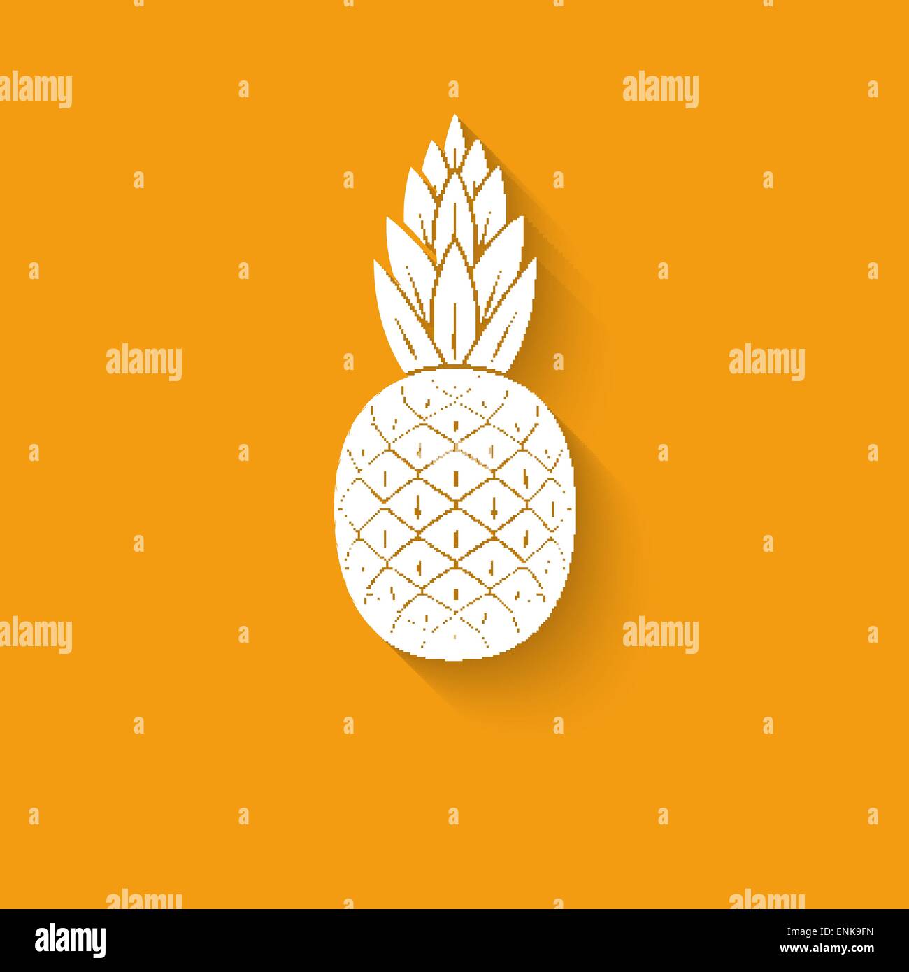 pineapple tropical fruit symbol Stock Vector Image & Art - Alamy