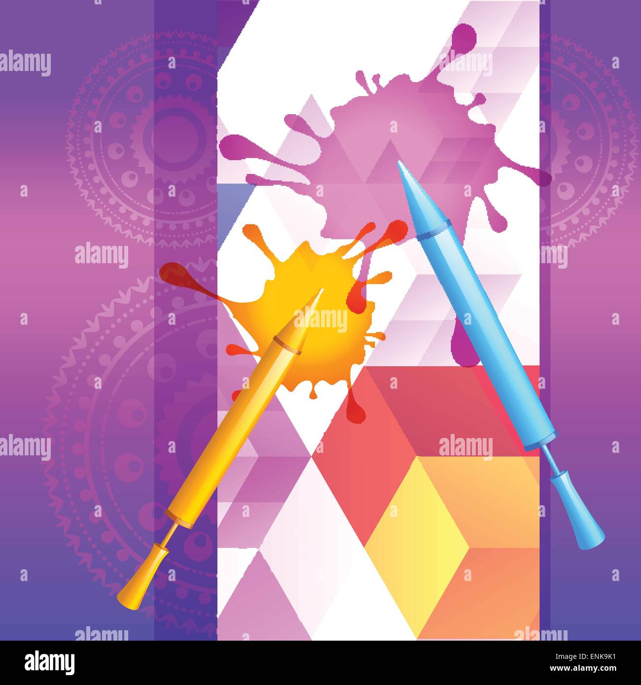 stylish colorful holi festival background design Stock Vector Image ...