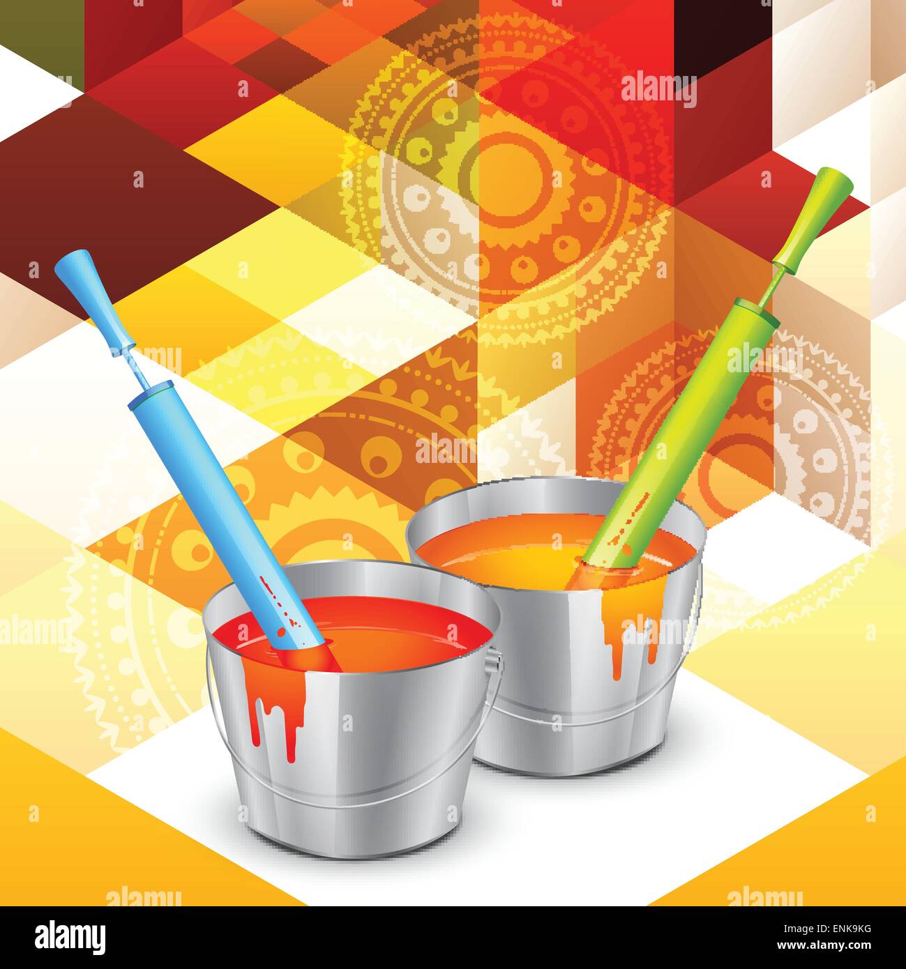 colorful holi colors with pichkari Stock Vector Image & Art - Alamy