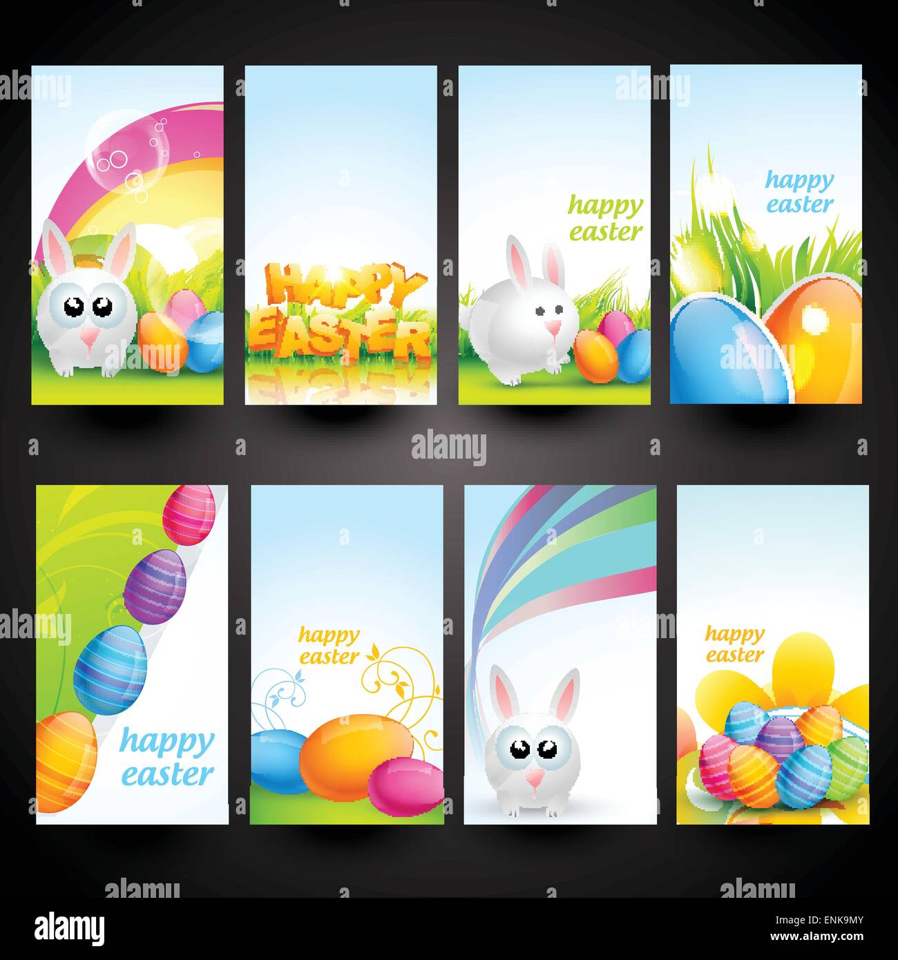 Easter cards vector vectors hi-res stock photography and images - Alamy