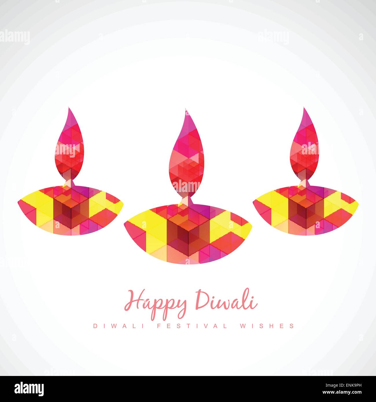 beautiful colorful vector diya illustration Stock Vector Image & Art ...