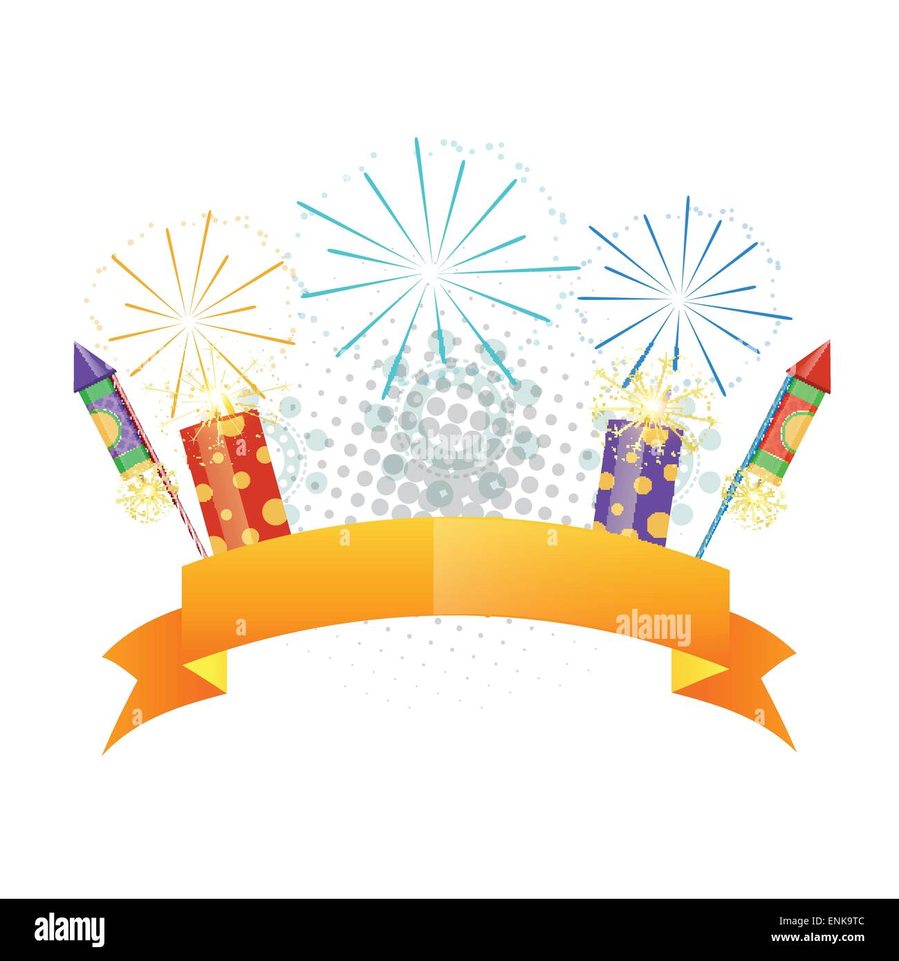 colorful diwali crackers design illustrations Stock Vector Image & Art ...