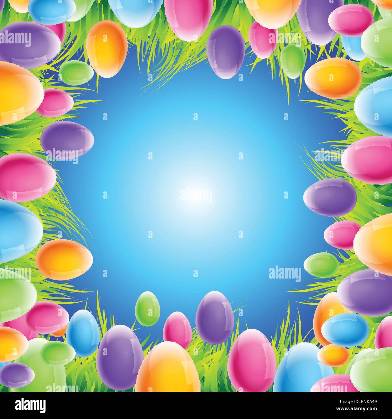 colorful eggs frame design template Stock Vector Image & Art - Alamy