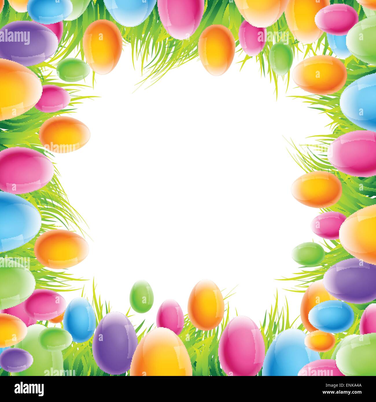 vector colorful easter eggs frame background Stock Vector Image & Art - Alamy