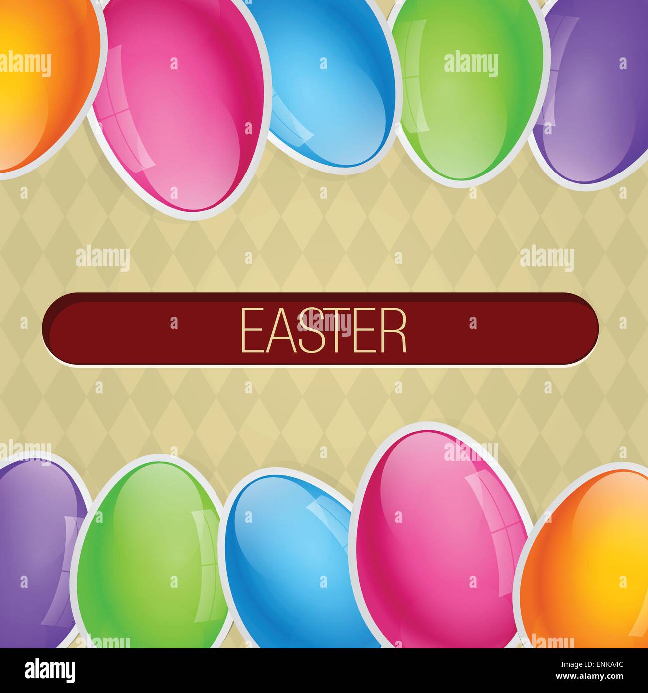 stylish easter background with space for your text Stock Vector Image ...