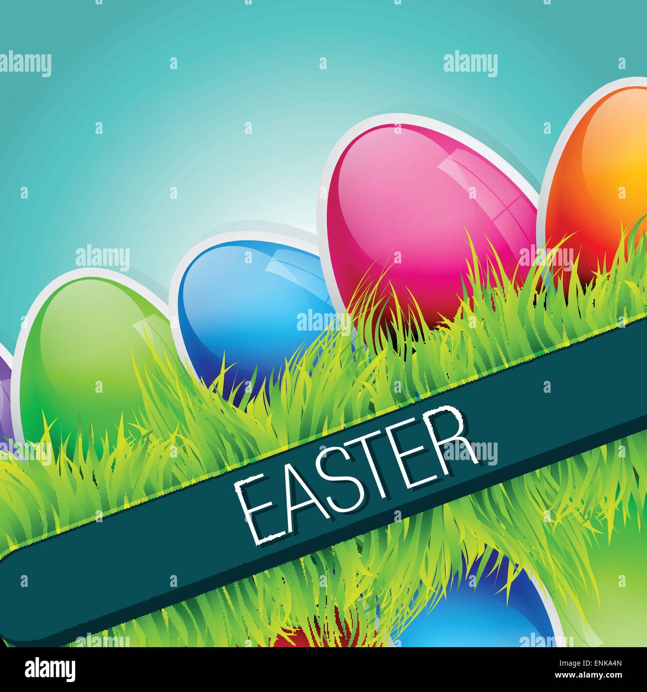 stylish easter background with space for your text Stock Vector Image ...