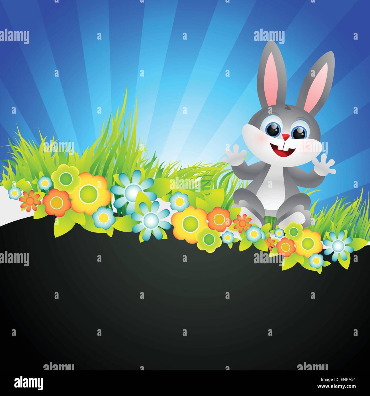 vector cute rabbit design illustration Stock Vector Image & Art - Alamy