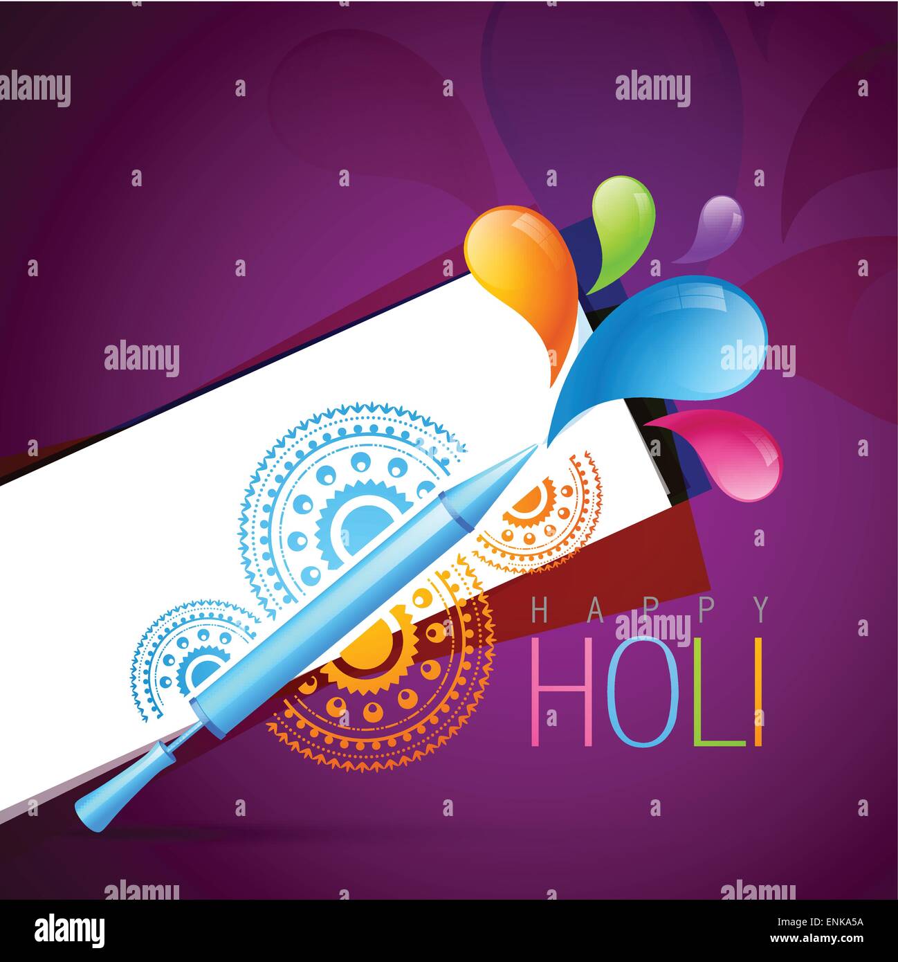 holi festival background with pichkari Stock Vector Image & Art - Alamy