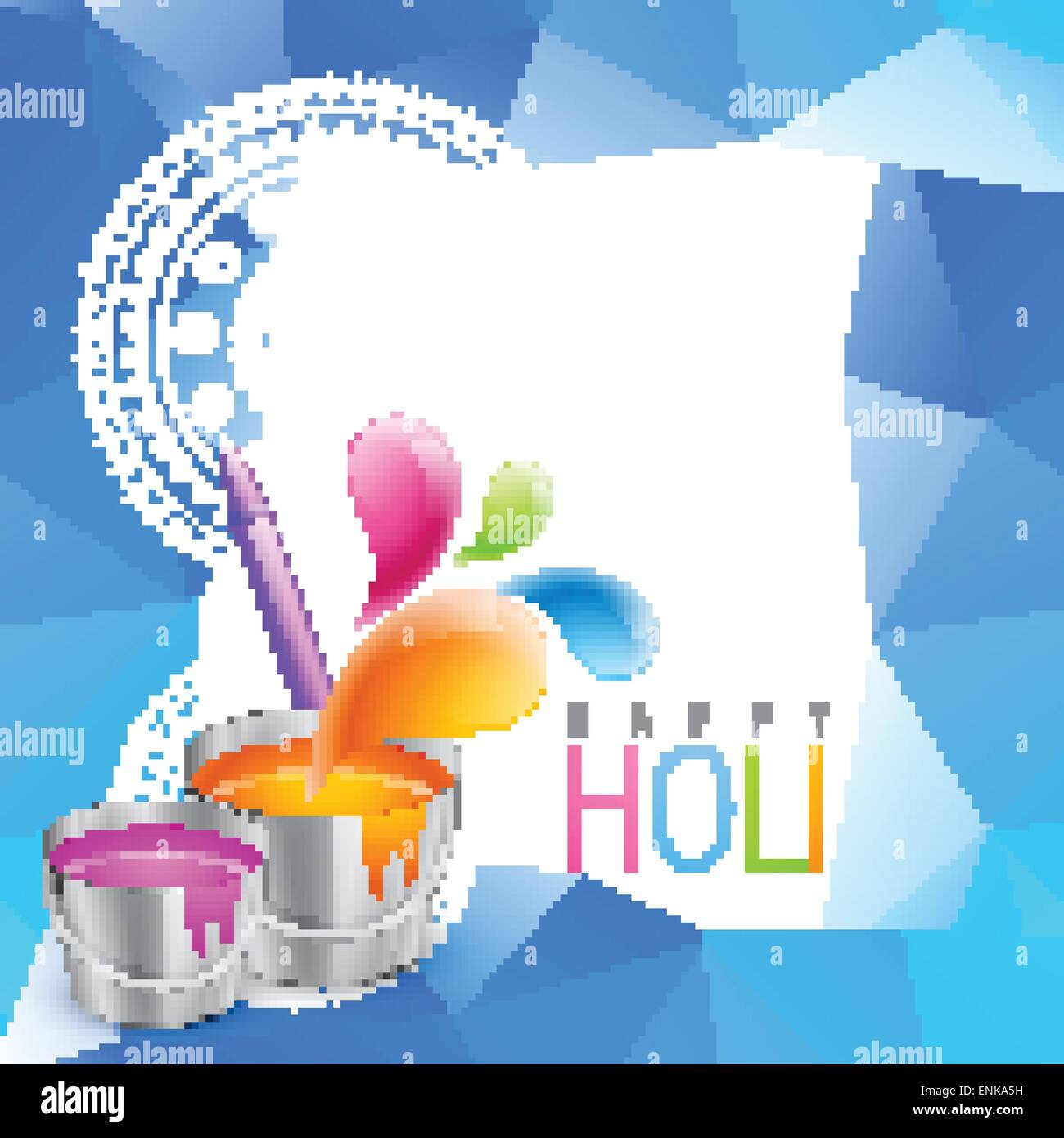 colorful holi festival background design Stock Vector Image & Art - Alamy
