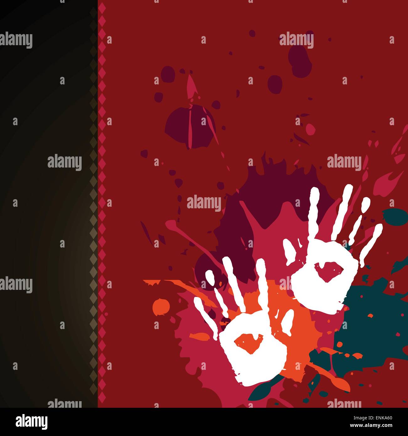 vector hand splash background with space for your text Stock Vector ...
