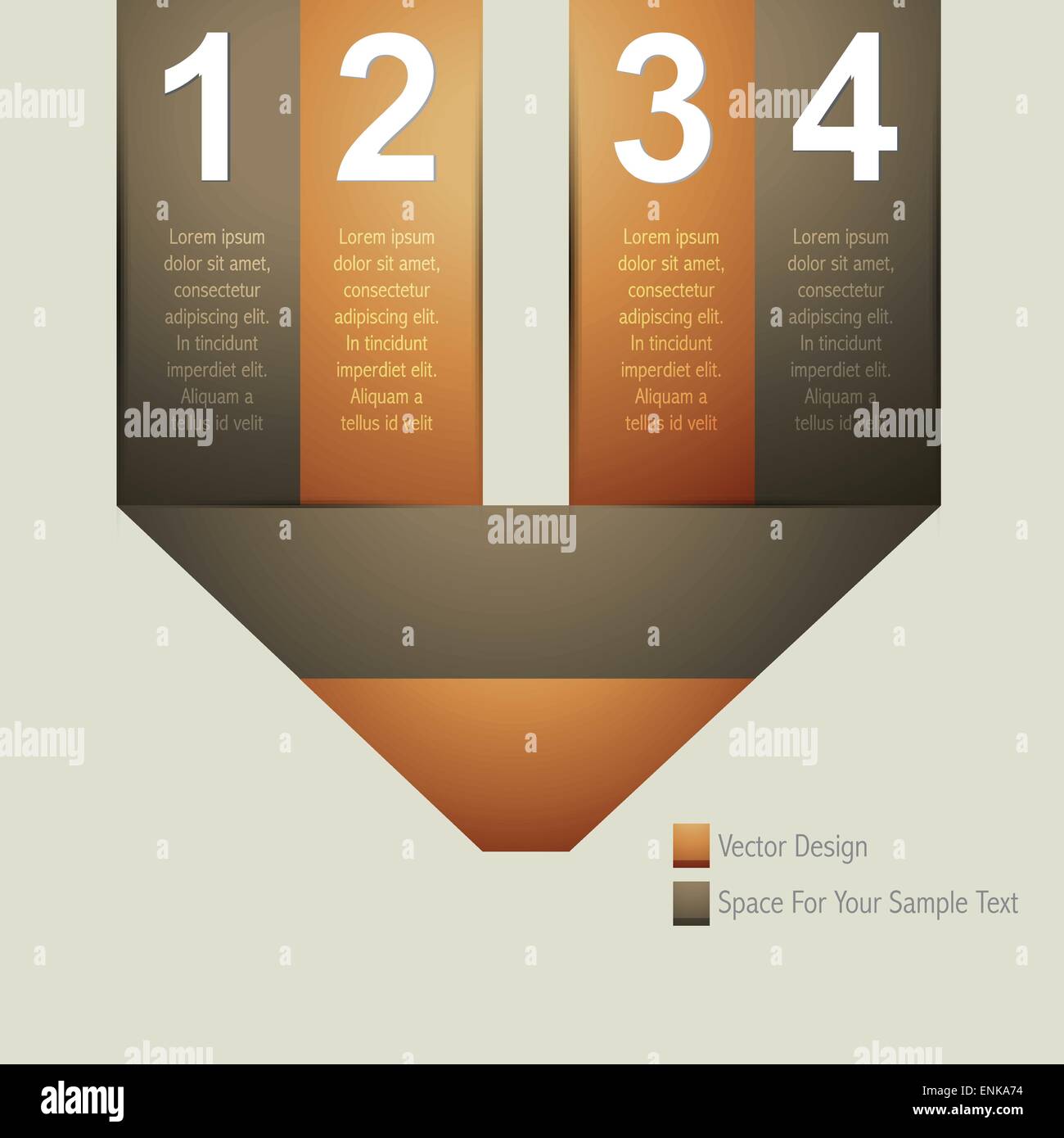 vector illustration of infographic template with all the information ...