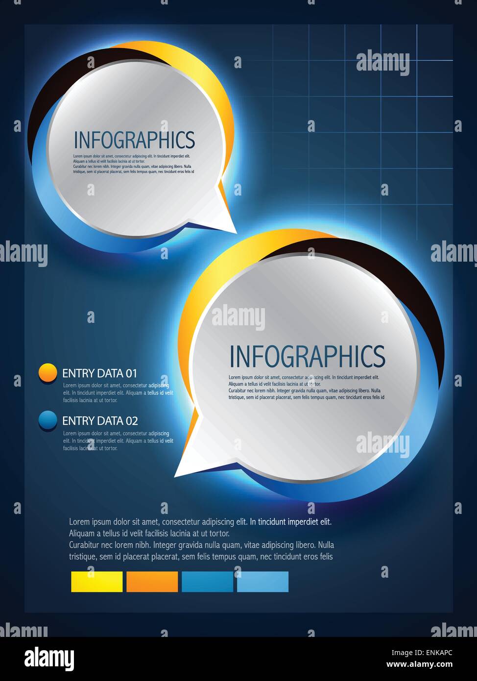 vector speech bubbles in infographic style Stock Vector Image & Art - Alamy