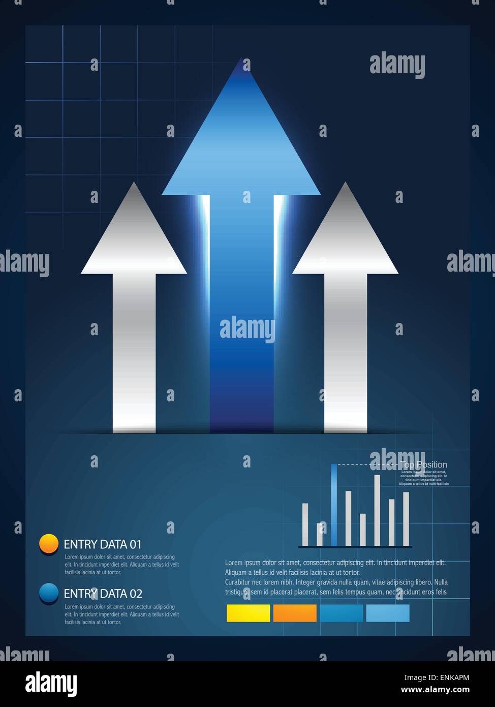 vector rising arrow infographic template Stock Vector Image & Art - Alamy